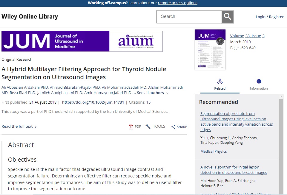 A Hybrid Multilayer Filtering Approach For Thyroid Nodule Segmentation